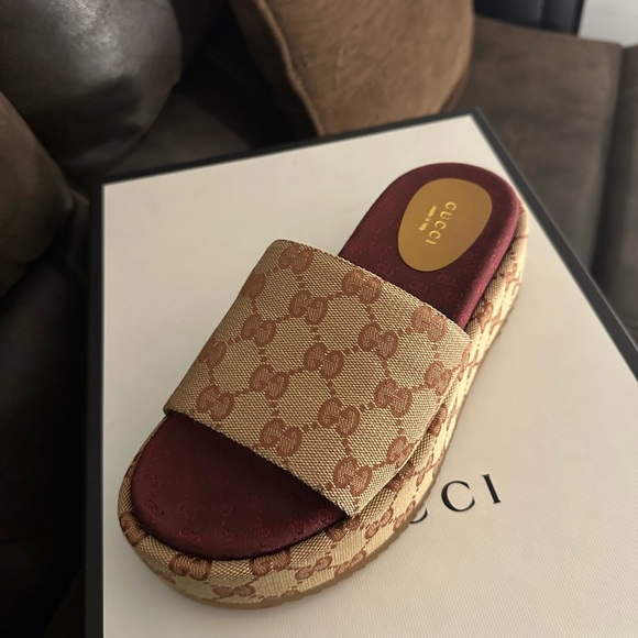 Gucci | Shoes | Gucci Platform Slides | Poshmark